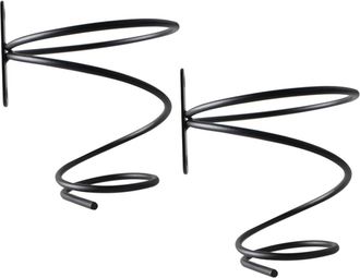 Angoily 2 Stück Wandmontiertes Weinregal aus Langlebigem Eisen Einzelner Flaschenhalter Platzsparendes Design Einfache Installation für Zuhause Bar und Restau