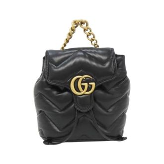Gucci Pre-owned Sac &agrave; dos matelass&eacute; - Femme - Pre-owned - Noir - Taille: ONE Size