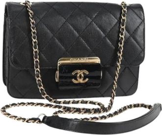 Chanel Sac bandouli&egrave;re vintage Pre-owned - Femme - Pre-owned - Noir - Taille: ONE Size