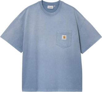 Carhartt Work in Progress Hudson Taschen T-Shirt - - Tops - Herren - Blau - L