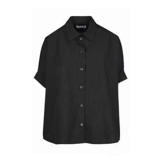 ottod'Ame Femme, Blouses et Chemises, Noir, Taille: 36 FR Camicia over in cotone