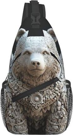 Generic A Bear With Wings Sac &agrave; bandouli&egrave;re de voyage pour homme Sac &agrave; dos de randonn&eacute;e