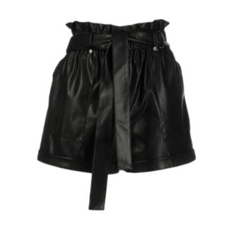 Patrizia Pepe Polyethylen-Freizeitshorts - - Shorts - Damen - Schwarzk - S