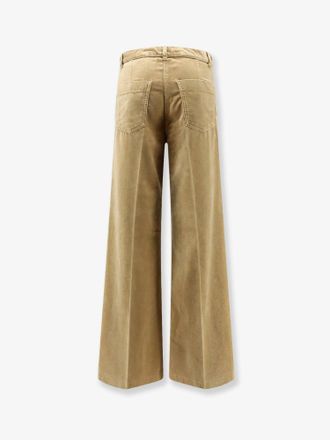 Aspesi Womens Trousers Velvet Beige Cotton