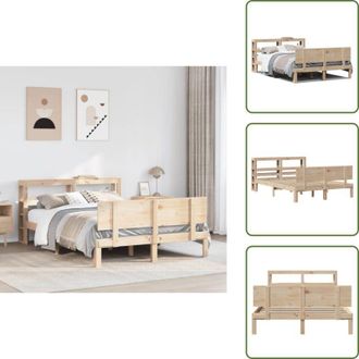 vidaXL Bettgestell mit Kopfteil ohne Matratze 120x190 cm - Bettrahmen - Bettgestell - Bett - Doppelbett