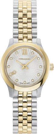 Ferragamo Uhr - Quarz-Analoguhr Ferragamo Duo Mini - Gr. unisize - in Silber - f&uuml;r Damen