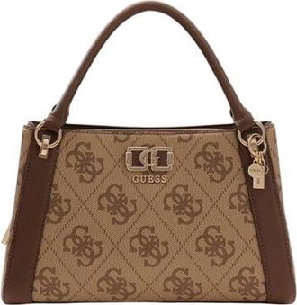 Guess sac &agrave; main sac &agrave; &eacute;paule bandouli&egrave;re Karnilla Logo Girlfriend Satchel Latte Logo/Brown marron clair