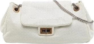 Chanel Pre-owned Cuir sacs-chanel - Femme - Pre-owned - Blanc - Taille: ONE Size