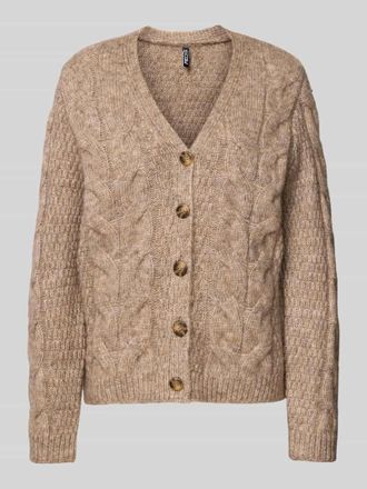 Pieces Regular Fit Strickjacke mit Woll-Anteil Modell NINA