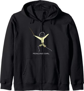 Whyitsme Design Lustige Frauen Fechtsport, M&auml;dchen Fechter Geschenk Kapuzenjacke