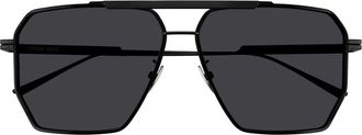 Bottega Veneta unisex, Accessoires, Noir, Taille: 60 MM Caravan Metal Lunettes de soleil