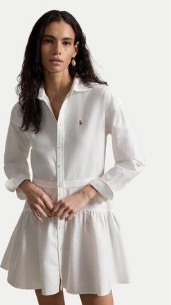 Polo Ralph Lauren Hemdkleid 211B22755002 Wei&szlig; Regular Fit
