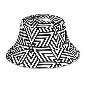 Generic Chapeau De Seau Impression Printidea Chapeau De P&ecirc;che Mode &Agrave; Large Bord Bonnet De Soleil, pour Plage, De P&ecirc;che, Sports, 56-58cm