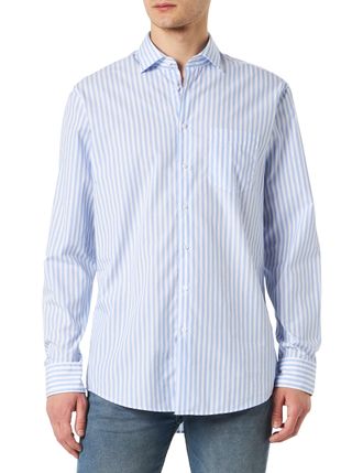 Seidensticker Herren Business Hemd - B&uuml;gelleichtes Hemd mit geradem Schnitt - Regular Fit - Langarm - Kent-Kragen - Brusttasche - 100% Baumwolle