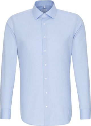Seidensticker Herren Mens Longsleeve Bügelfreies Hemd Mit Sehr Schmalem Schnitt - X-Slim Fit Langarm Kent-Kragen, Blau(474980), 43 EU