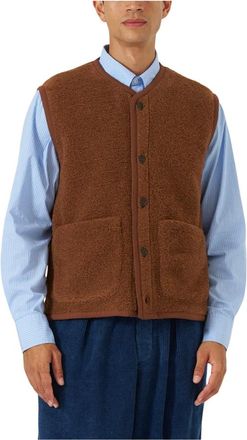 Universal Works Homme, Vestes, Brun, Taille: M Lancaster Gilet