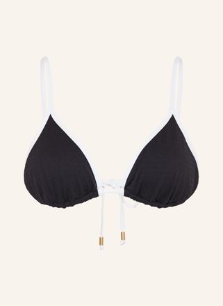 Seafolly Triangel-Bikini-Top Beach Bound schwarz