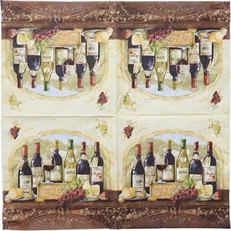 Easy Life Degustation Des Vins 3-lagige Servietten