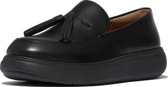 FitFlop IQ-Comff Tassel Leather Loafers ZWART - Gr&ouml;&szlig;e 37