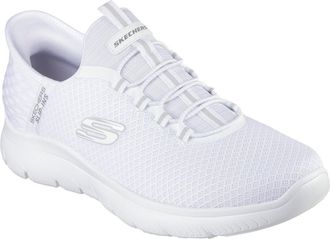 Skechers Slip-On Sneaker SKECHERS SUMMITS-HIGH RANGE, Herren, Gr. 47,5, wei&szlig;, Textil, Schuhe, Freizeitschuh mit Slip Ins-Fersenpart f&uuml;r einen leichten Einstieg
