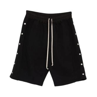 Rick Owens Homme, Shorts, Noir, Taille: M Wide Pusher Shorts