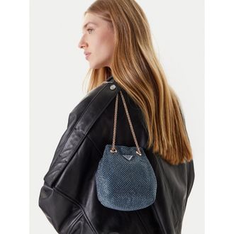 Guess Handtasche Guess Zalina Mini HWRP93 50750 Dunkelblau