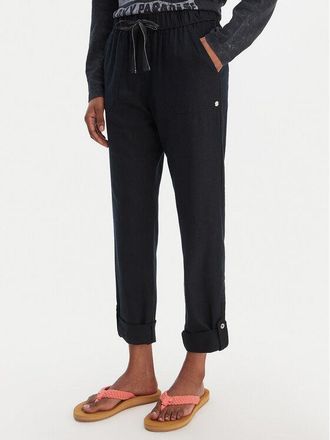 Roxy Stoffhose On The Seashore ERJNP03294 Schwarz Regular Fit