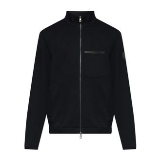Moncler Sweatshirt mit Logo-Patch - - Sweatshirts & Hoodies - Herren - Schwarzk - 3XL