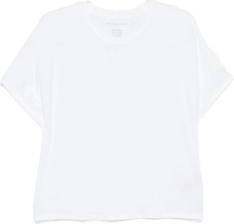 Majestic Filatures Femme, Tops, Blanc, Taille: 42 FR T-shirt Girocollo