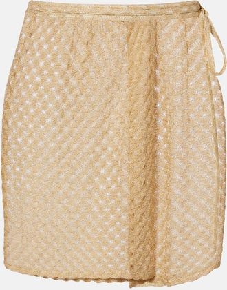 Missoni Jupe portefeuille en lamé