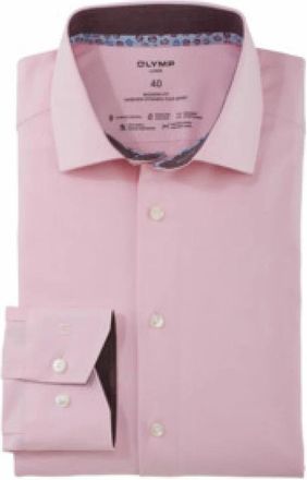 Olymp Herrenhemd - Klassischer Stil - - Shirts - Herren - Rosa - L