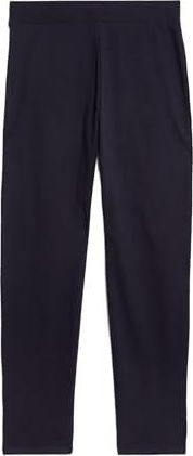 Marks and Spencer Pantalon de Jogging Droit en Coton Bleu Marine Femmes UK 12 (EU 40)