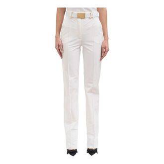 Elisabetta Franchi Pantalone con cintura - - Trousers - Damen - Wei&szlig; - XS