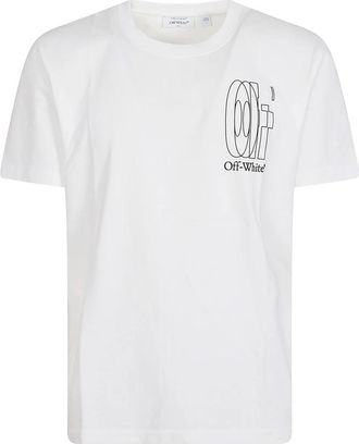 Off-white Homme, Tops, Blanc, Taille: L T-shirt en coton avec logo Arrow