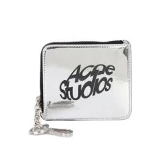 Acne Studios Silberne Leder-Schultertasche - - Accessories - Herren - Grau - ONE SIZE