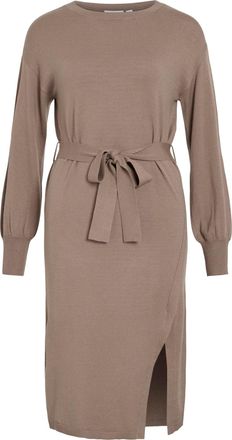 Vila Viricky L/S Belted Knit Dress/Ka