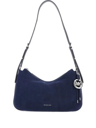 Michael Kors Hobo Bags - Curved Blue Leather Shoulder Bag - Gr. unisize - in Schwarz - f&uuml;r Damen