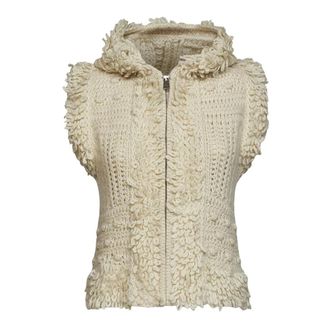 Fendi Kapuzenweste - - Jackets - Damen - Wei&szlig; - M