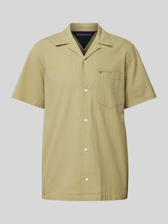 Tommy Hilfiger Regular Fit Freizeithemd mit Logo-Stitching