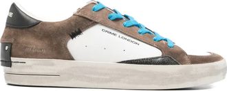 Crime London suede panelled sneakers - Braun