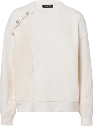 Tuzzi Nero Ebony Ivory Plissee-Shirt - - Sweatshirts & Hoodies - Damen - Wei&szlig; - S