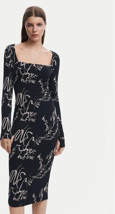 Desigual Kleid für den Alltag 25SWVK05 Schwarz Slim Fit