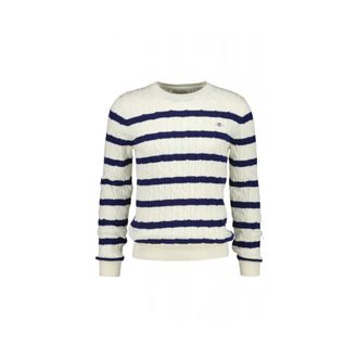 GANT Herren, Strickwaren, Wei&szlig;, MGr&ouml;&szlig;e