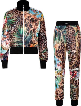 Philipp Plein Femme, Combinaisons et Ensembles, Multicolore, Taille: 38 FR Baroque Tracksuit
