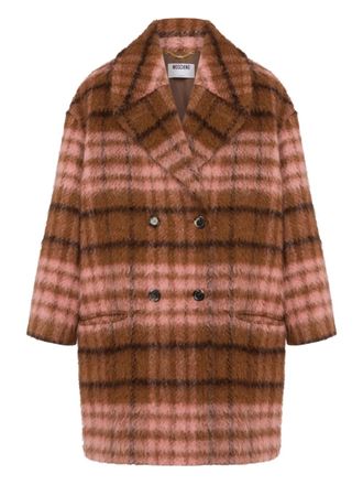 Moschino manteau à boutonnière croisée - Marron