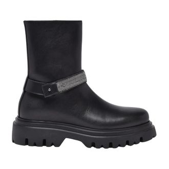 Fabiana Filippi Biker Ankle Boot - - Shoes - Damen - Schwarzk - 37 1/2 EU