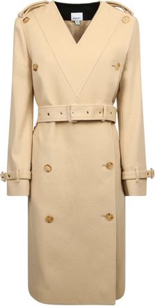Burberry Femme, Manteaux, Beige, Taille: 34 FR Cappotto Lana