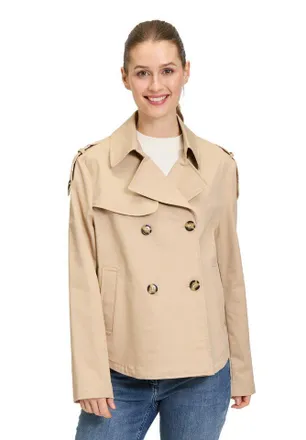 AMBER & JUNE Sommerjacke Damen mit Kragen