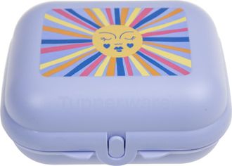 Tupperware Twin Brotdosen 1x Gr.3 flieder Sonne Snackbox Lunchbox (inkl. 1x Bio Saatgut)