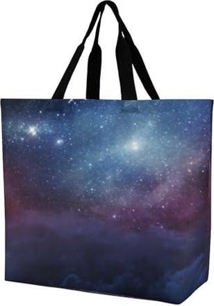 Generic Ciel Nocturne Espace Extra-Atmosph&eacute;rique Sac Courses D&eacute;contract&eacute; Sacs De Courses Pliable Sac Fourre Tout Pour Universit&eacute; Voyage Travail